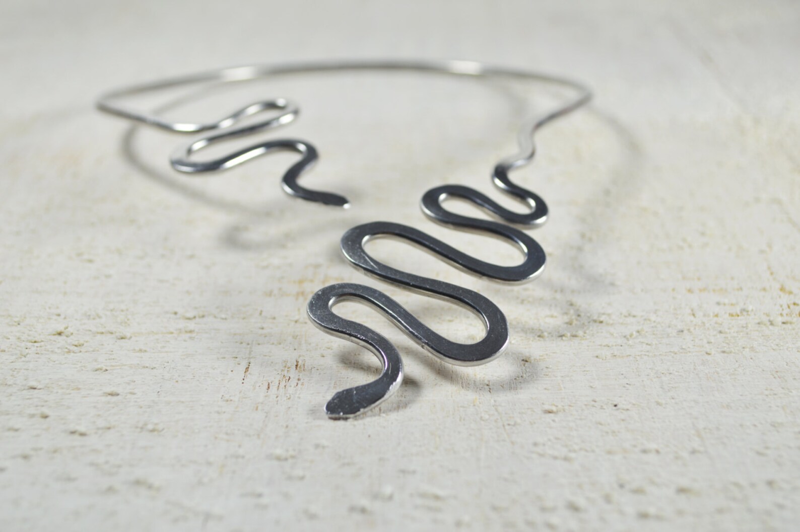 Snake Necklace Chokers Serpent Argent Urban Jewelry Torque Torc Snake ...