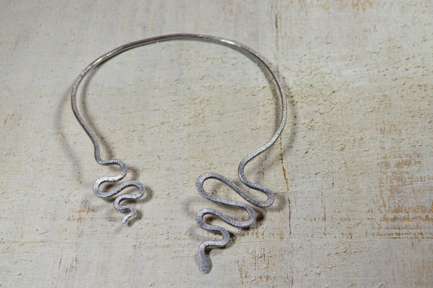 Snake Necklace Chokers Serpent Argent Urban Jewelry Torque Torc Snake ...