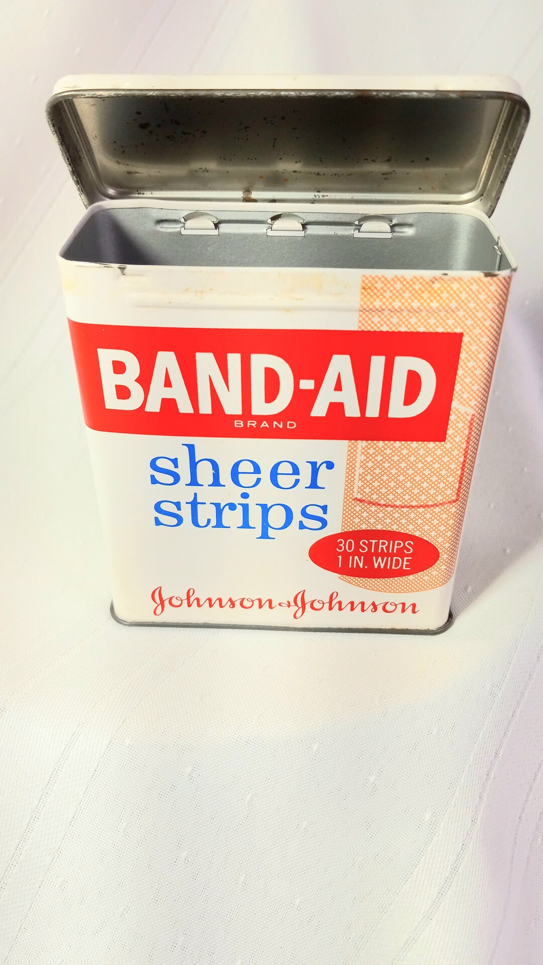 Vintage Original Band-aid Box Metal Johnson & Johnson Tin Collectibles ...