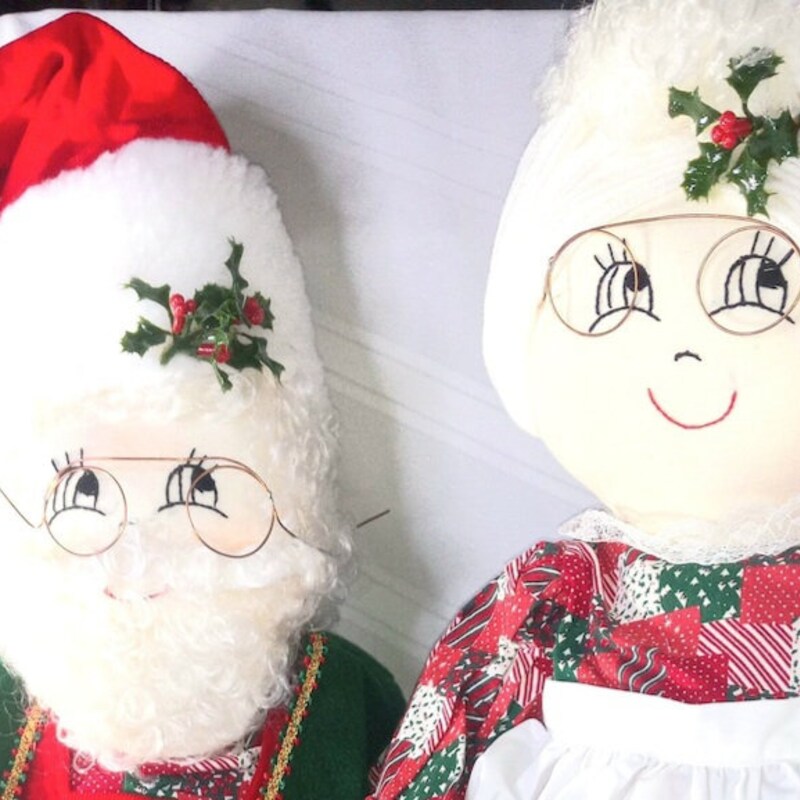Large Santa Dolls - Etsy