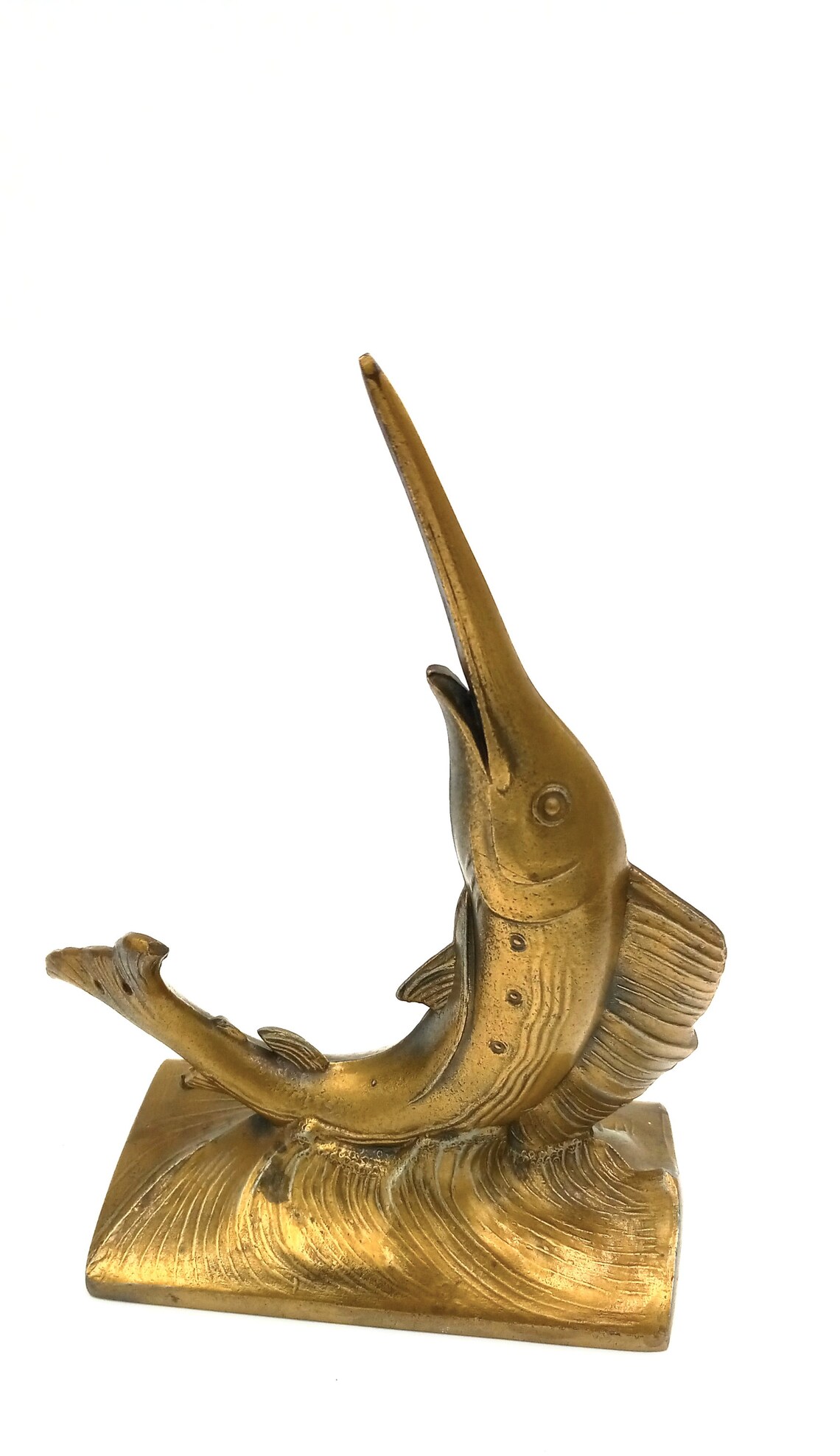 Beautiful Vintage Brass Sword Fish Statue Figurine - Etsy