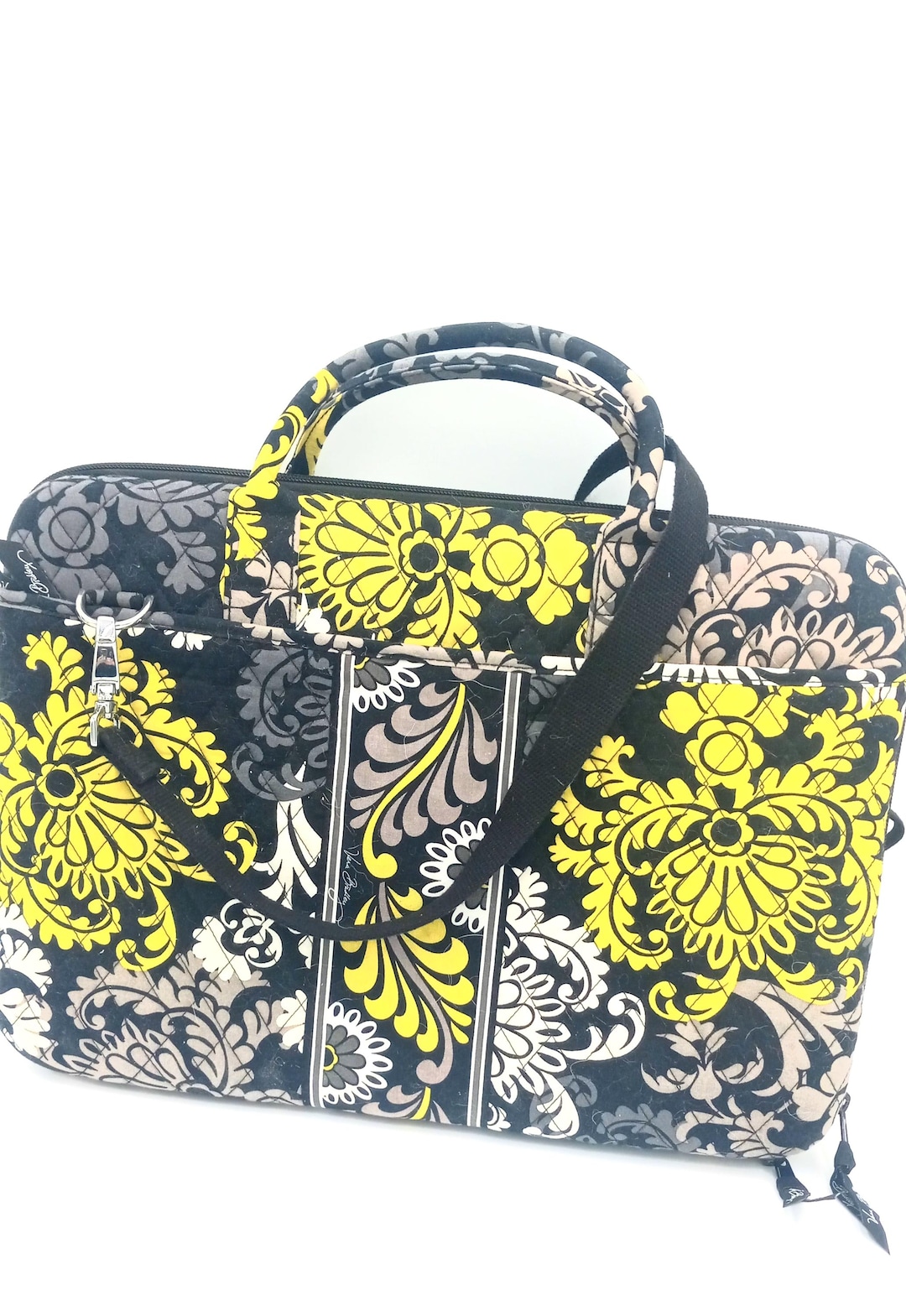 Vera Bradley Portfolio Baroque Hard Shell Laptop Computer Crossbody Bag ...