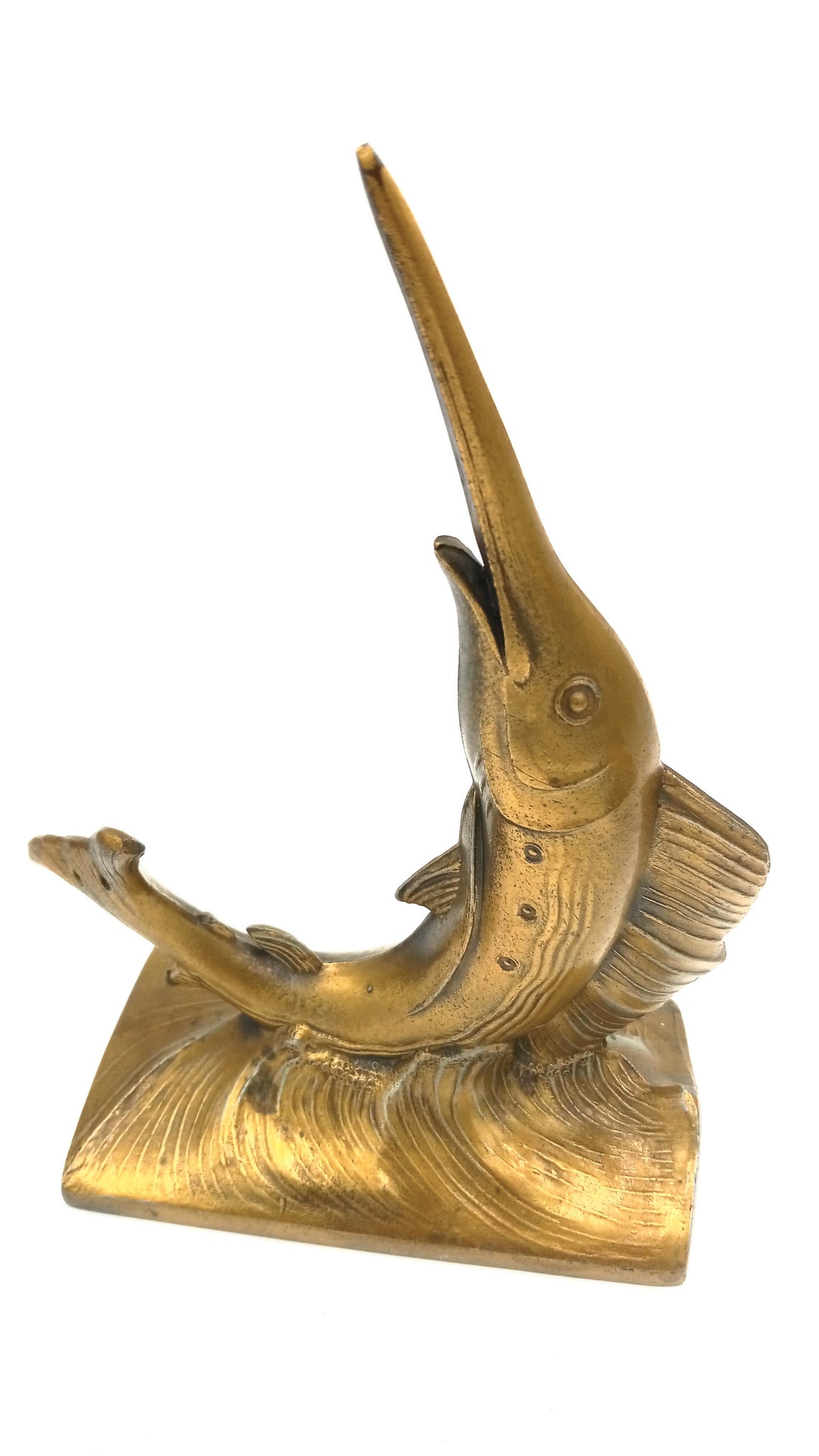 Beautiful Vintage Brass Sword Fish Statue Figurine - Etsy