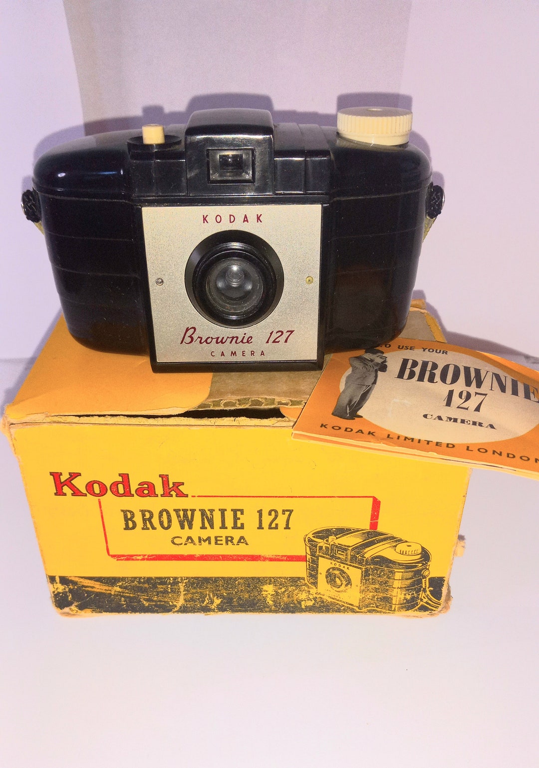 Kodak Brownie 127 Camera With Original Box and Instructions/ Vintage ...