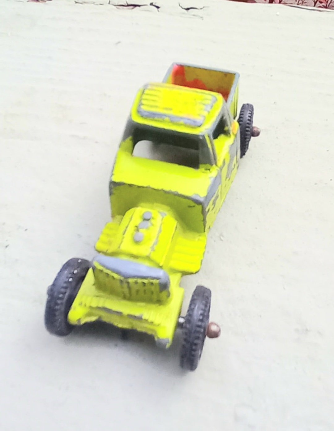 Vintage Tootsie Toy Yellow Roadster Hot Rod Pick-up Truck Die-cast ...