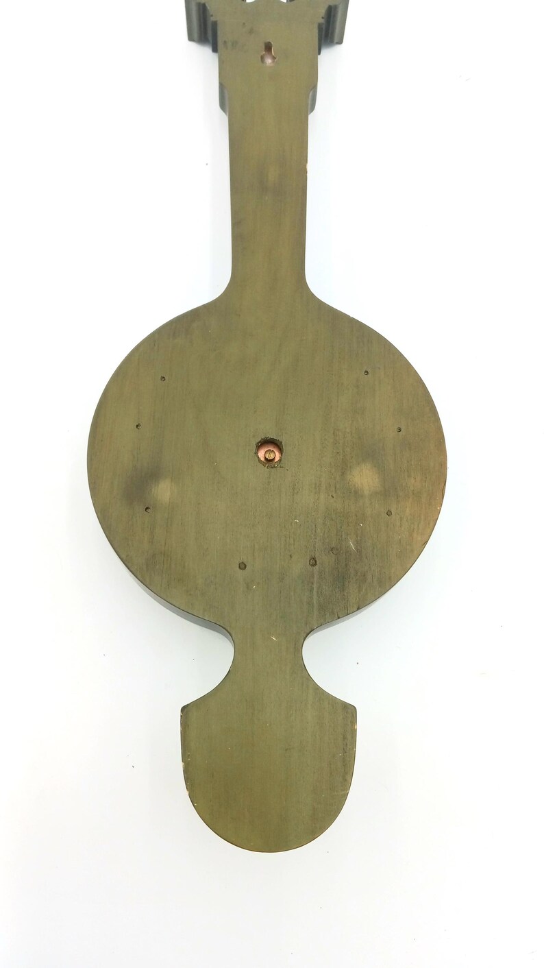 Vintage Early Taylor Banjo Wall Weather Station 21 Thermometer Olive ...