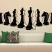 Chess Pieces Wall Decal Vinyl Stickers Strategy Board Game Interior ...