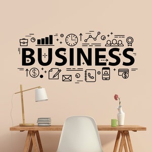 Business Wall Decal Vinyl Sticker Home Office Interior Design ...