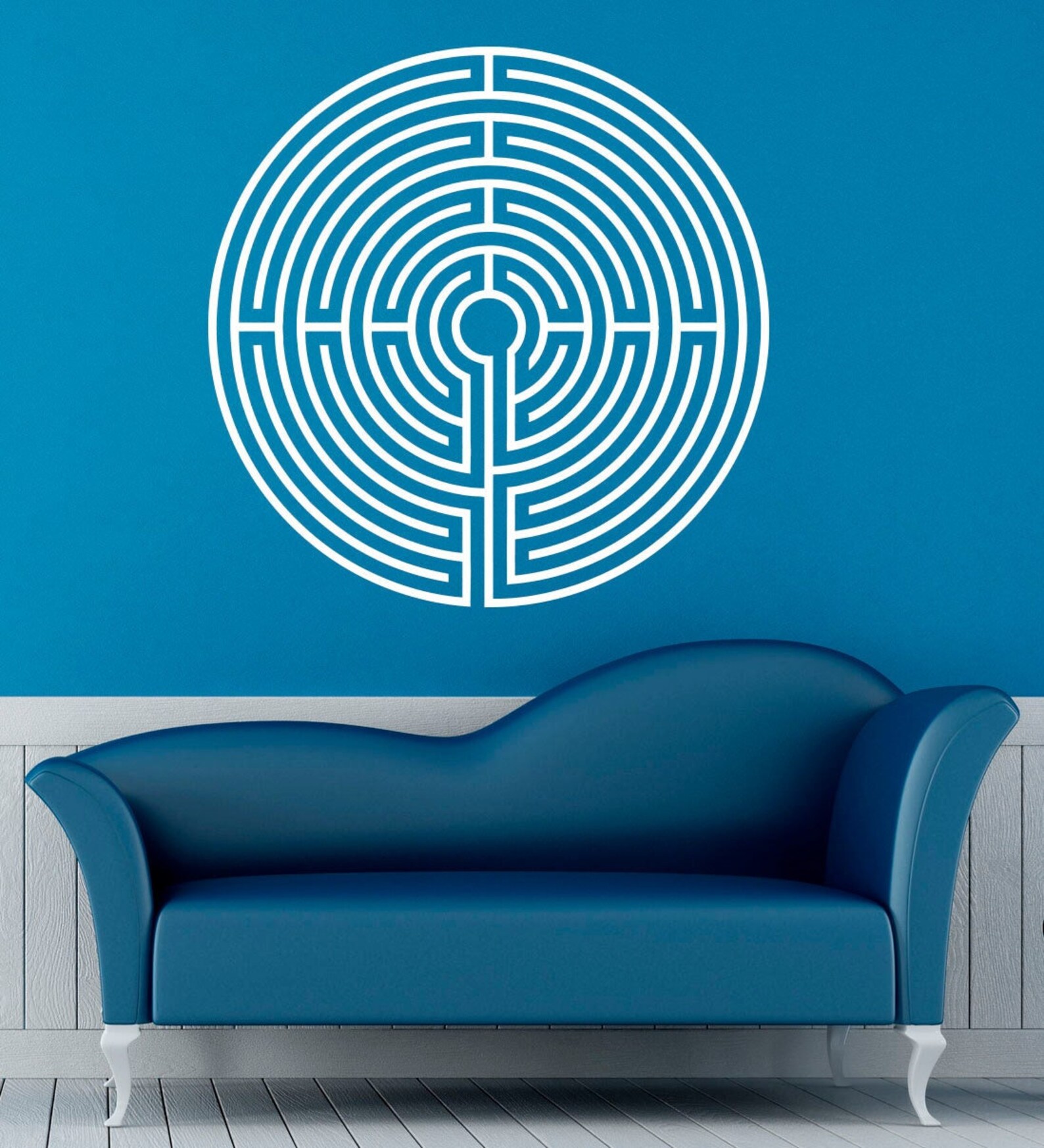 Labyrinth Maze Wall Decal Vinyl Stickers Abstract Pattern Home - Etsy
