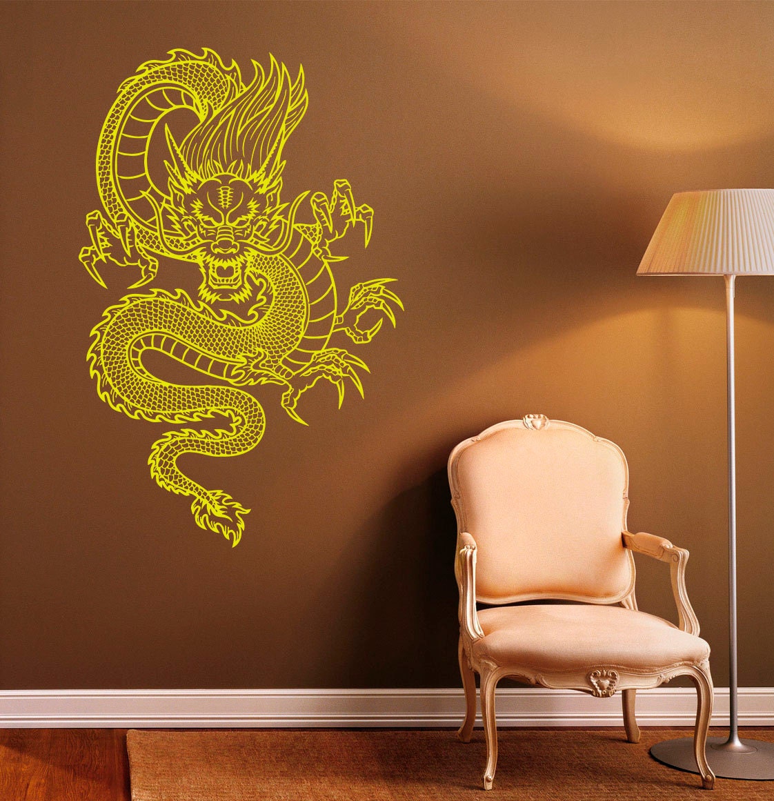 Chinese Dragon Wall Decal Vinyl Stickers Chinese Style Home | Etsy