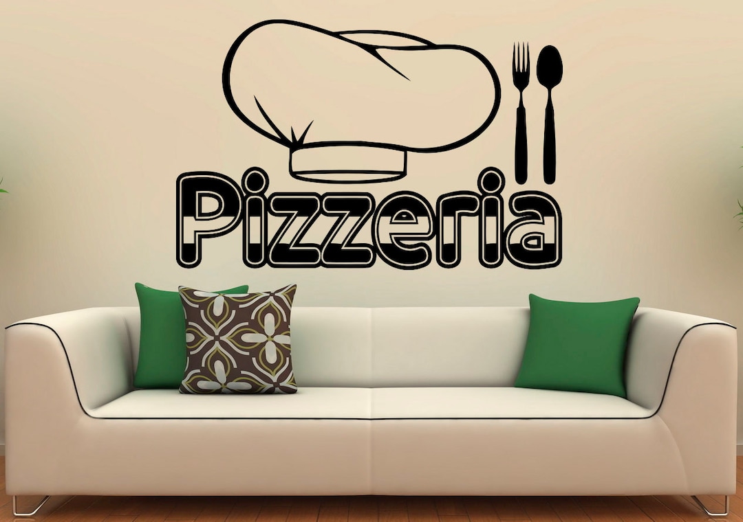 Pizzeria Wall Decal Vinyl Stickers Pizza Restaurant Interior Design Art ...