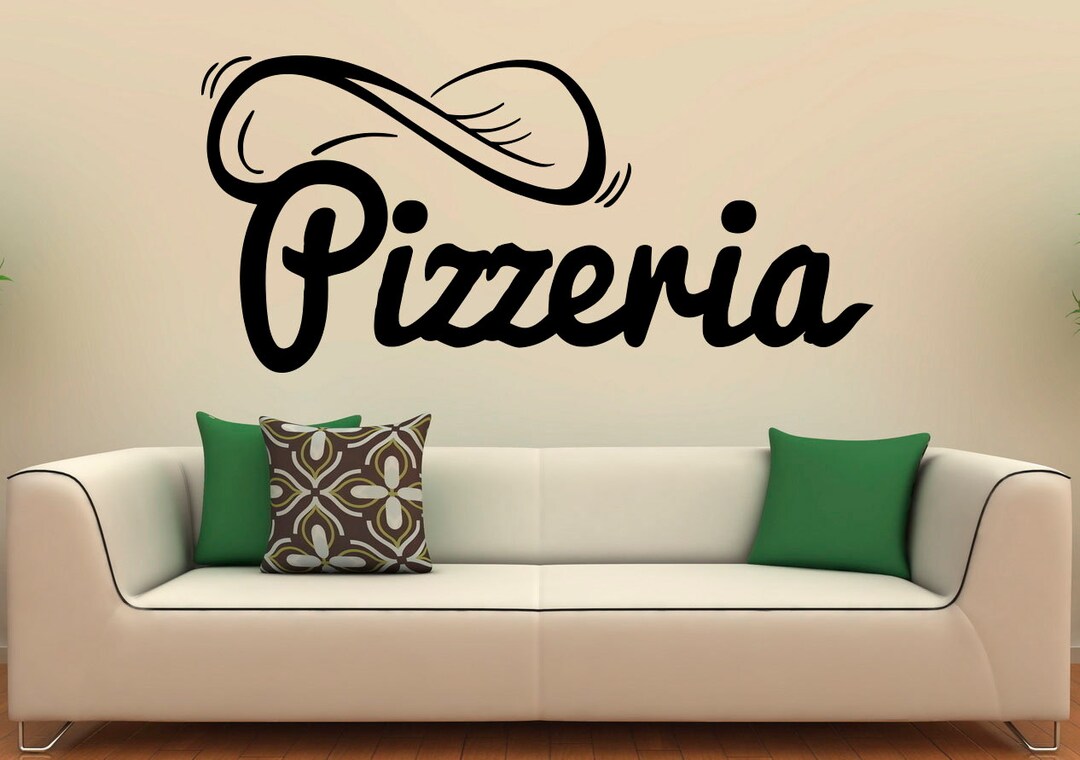 Pizzeria Wall Decal Vinyl Stickers Pizza Restaurant Interior Design Art ...