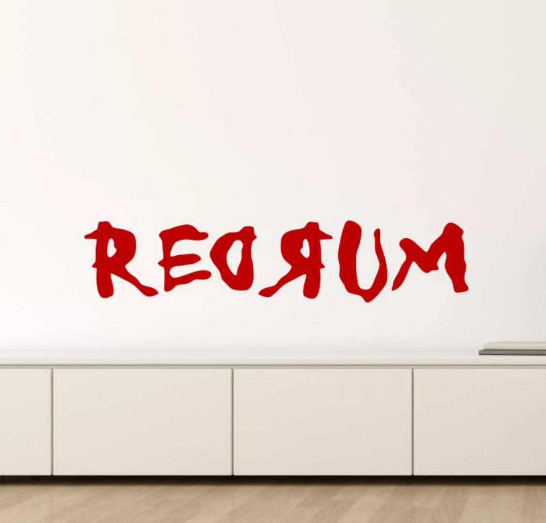 Redrum Wall Decal Vinyl Sticker Shining Murder Sign Wall Art Horror ...