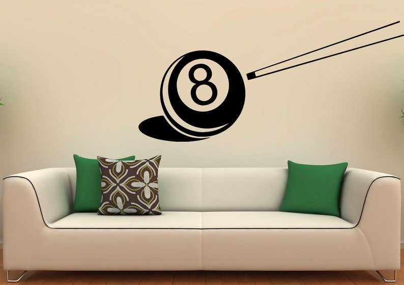 Billiard Ball Wall Decal Vinyl Stickers Snooker Sports Game Home ...