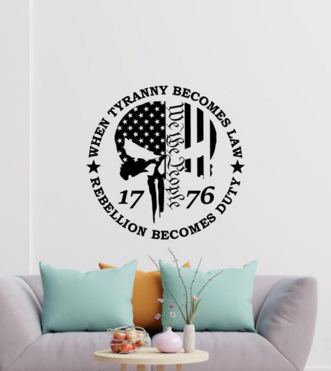 When Tyranny Becomes Law Rebellion Becomes Duty Wall Decal Vinyl ...