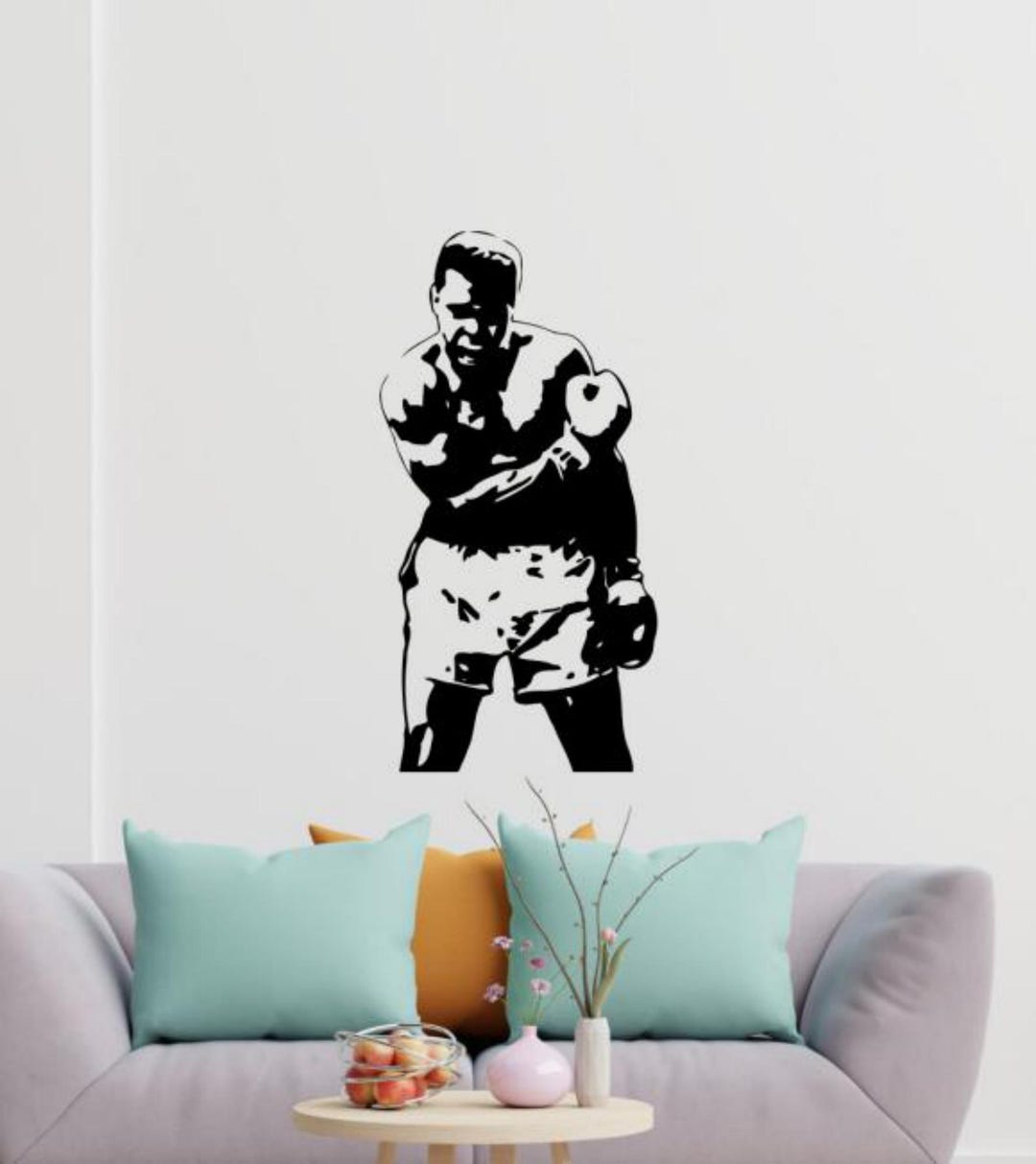 Muhammad Ali Wall Decal Vinyl Sticker Boxing Wall Art Gym Wall Decor ...
