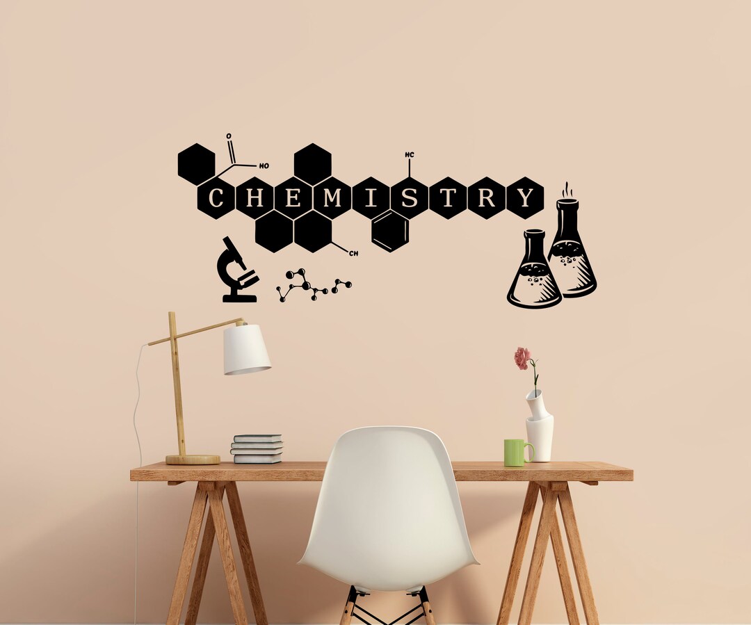 Chemistry Wall Decal Vinyl Sticker Science Education Home Art Decor ...