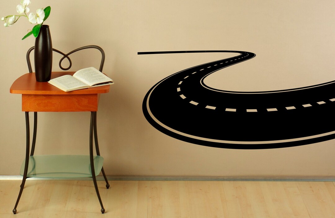 Road Highway Wall Decal Vinyl Stickers Roadway Home Interior Design Art ...