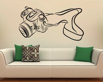 Photo Camera Wall Vinyl Decal Photography Studio Stickers - Etsy