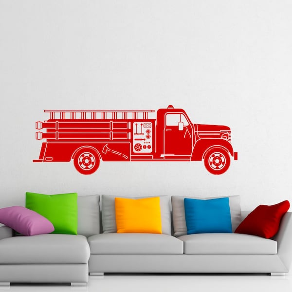 Firemen Wall Decal - Etsy