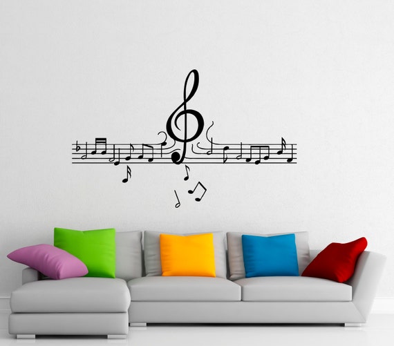 Music Notes Wall Art Decals