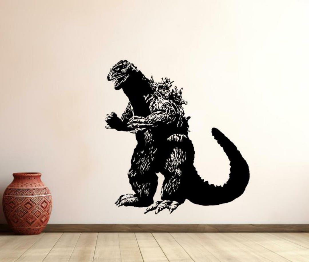 Godzilla Wall Decal Vinyl Sticker Gorilla Kong Wall Art Kids Room Wall ...