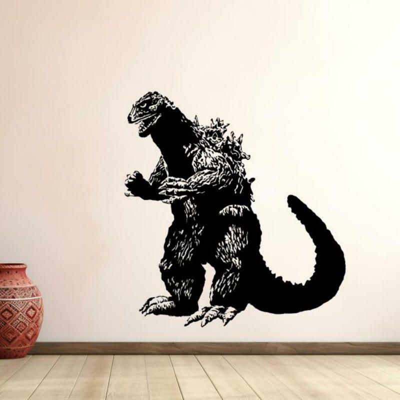 Godzilla Stencil - Etsy