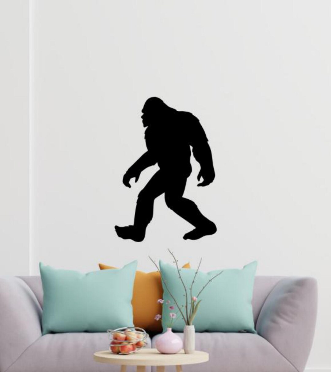 Bigfoot Wall Decal Vinyl Sticker Sign Sasquatch Wall Art Big Foot Decor ...