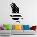 USA Flag Wall Decal Vinyl Stickers American Flag Home Interior Design ...