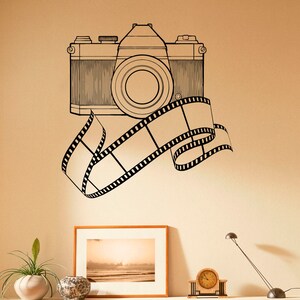 Vintage Camera Wall Decal Vinyl Stickers Photo Studio Interior Design ...