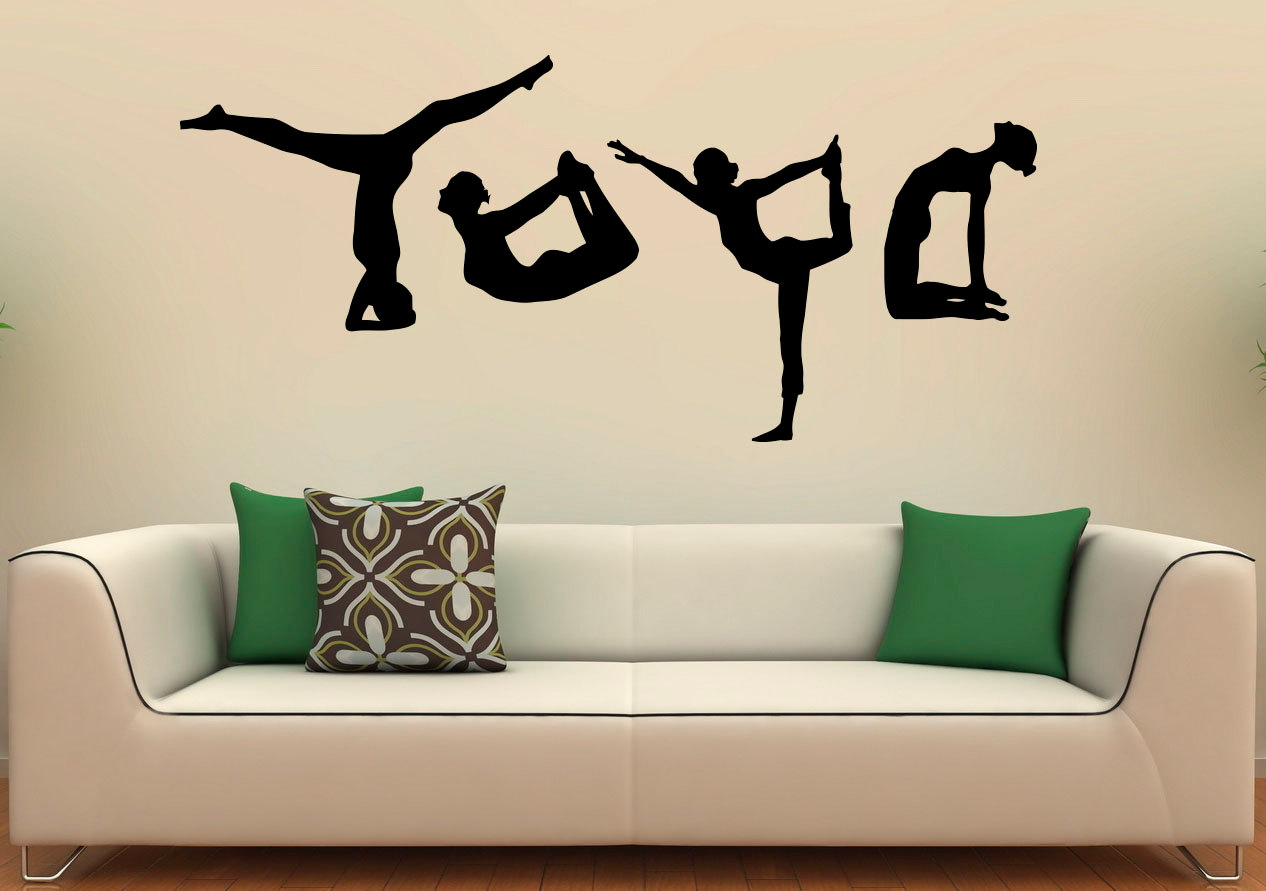 Yoga Wall Decal Vinyl Sticker Meditation Indian Philosophy - Etsy