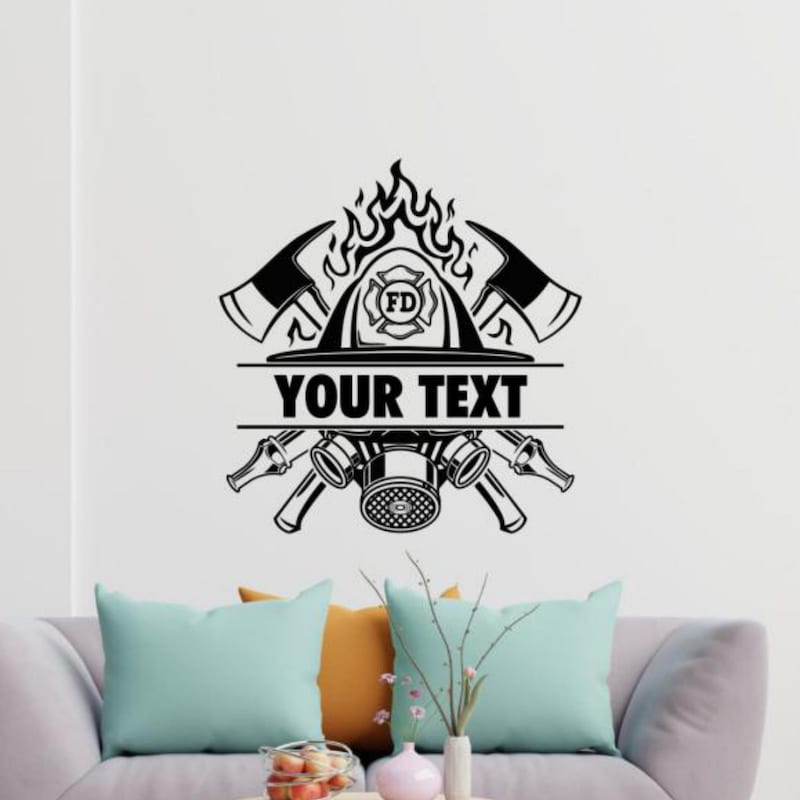 Fire Dept Decal - Etsy