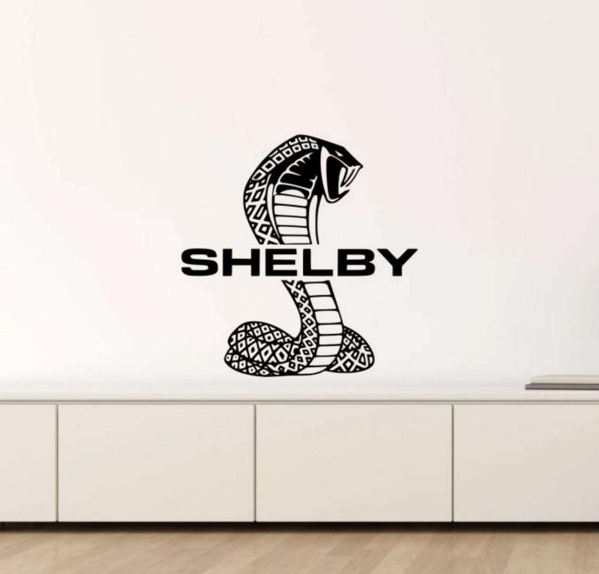 Shelby Cobra Wall Decal Vinyl Sticker Snake Wall Art Sign Garage Decor ...