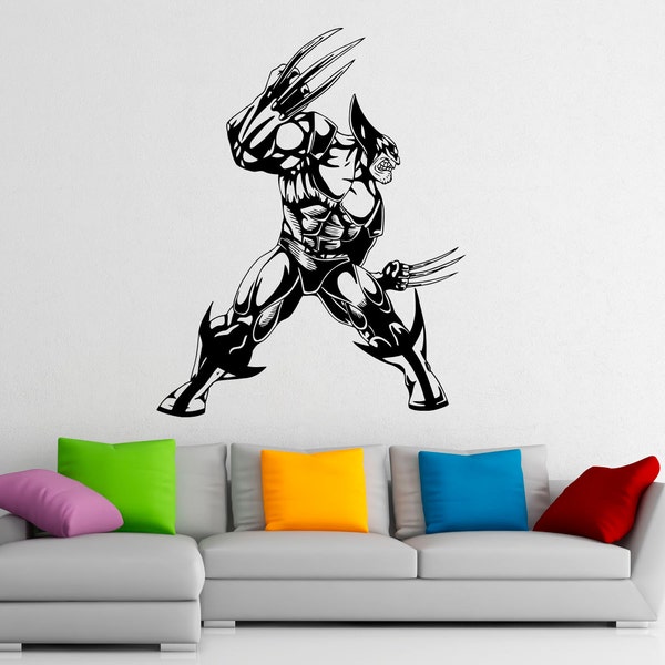 Superhero Wall Decal - Etsy