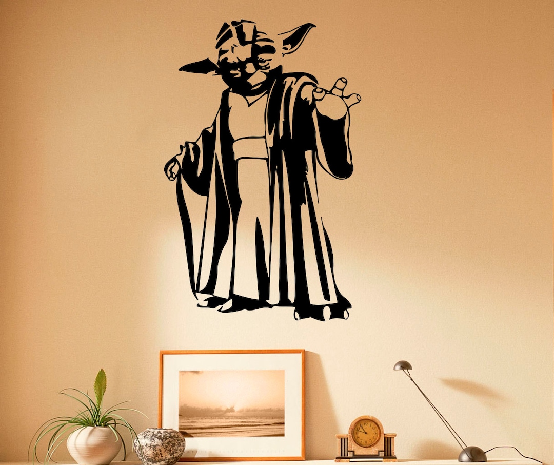 Master Yoda Wall Decal Vinyl Stickers Star Wars Home Interior Art ...