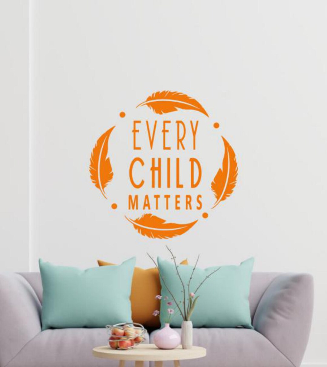 Every Child Matters Wall Decal Vinyl Sticker Canada Orange Shirt Day ...