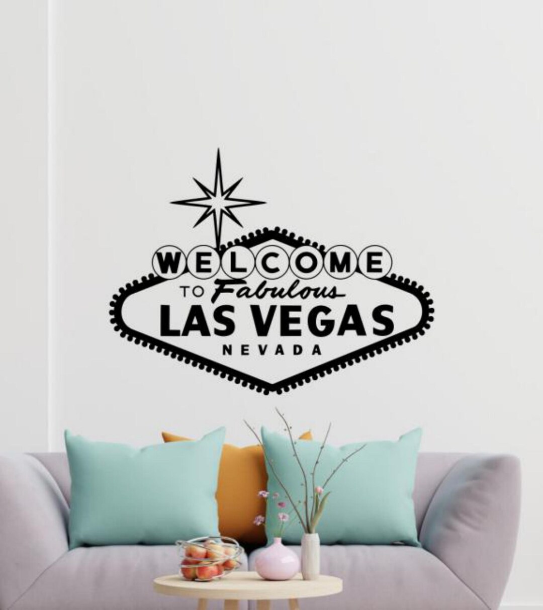 Welcome to Fabulous Las Vegas Wall Decal Vinyl Sticker Sign Wall Art ...