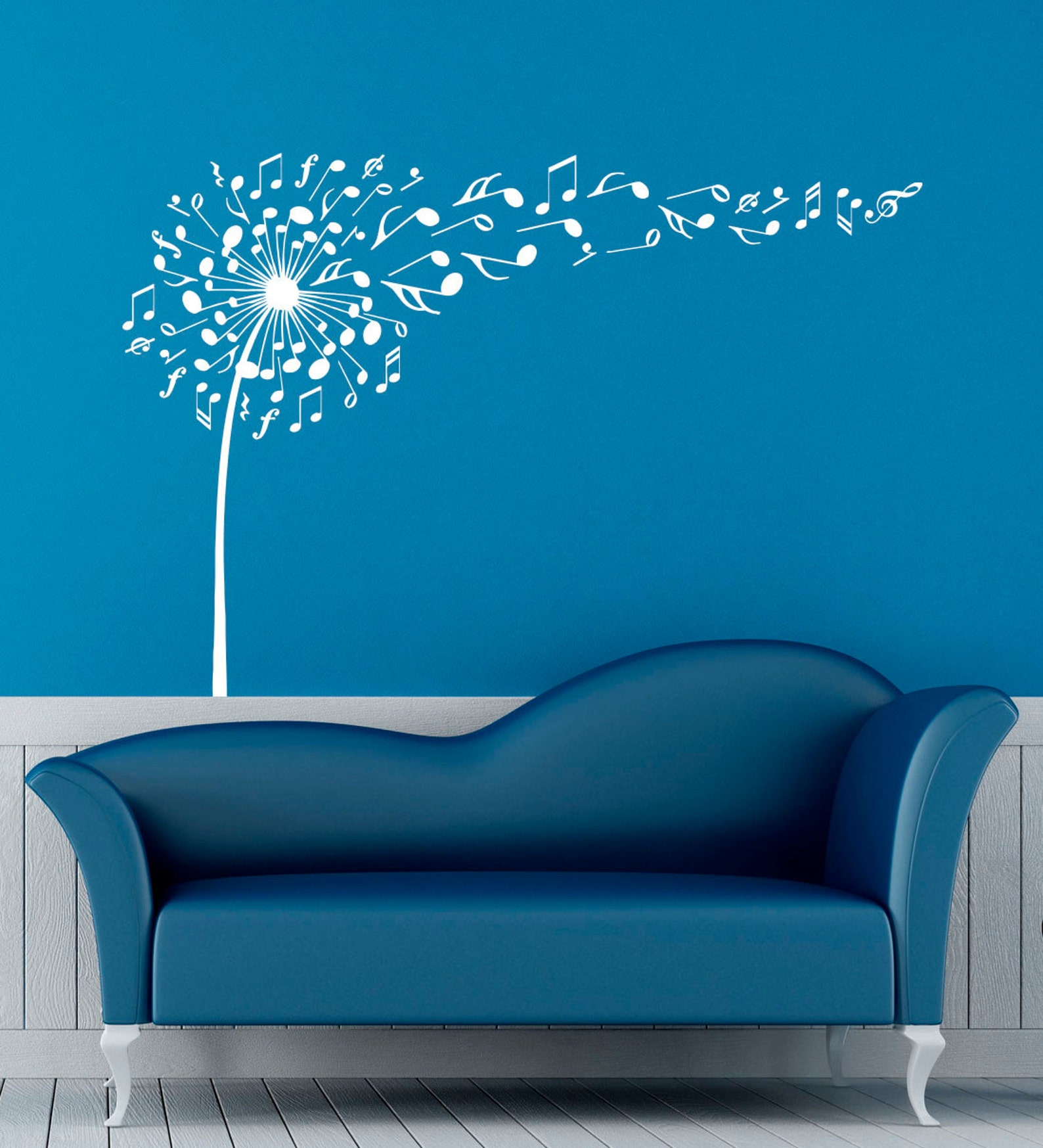 Music Notes Wall Decal Vinyl Stickers Music Dandelion Home - Etsy Canada