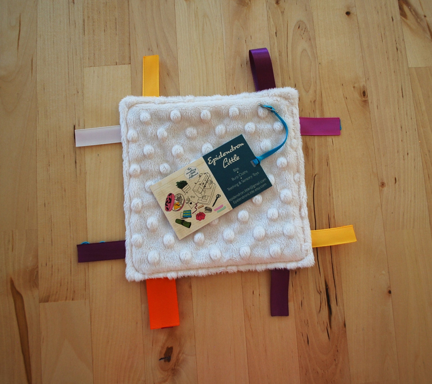 6-inch Fantasy Forest Woodland Baby Crinkle Square / Sensory Toy With ...