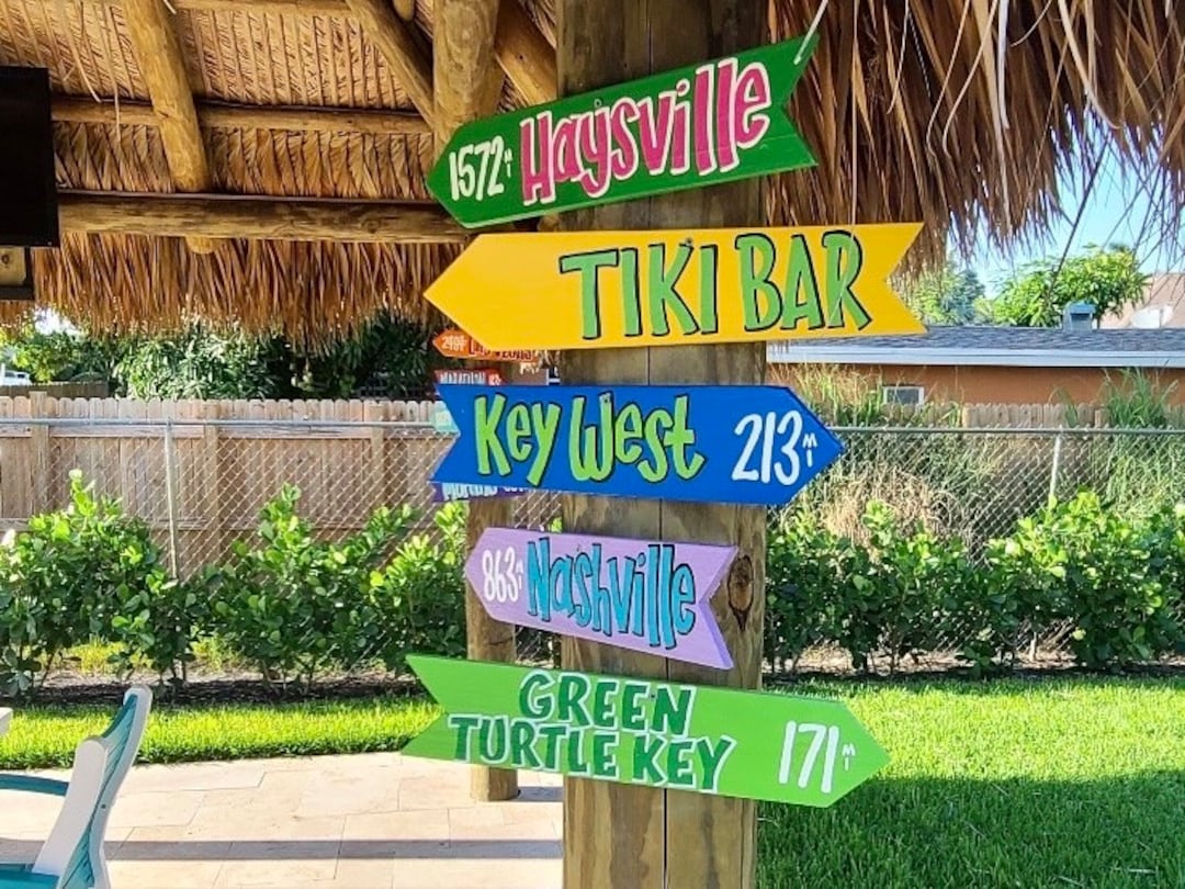 Custom Coastal Directional Signs! Set of 5 Signs - Etsy