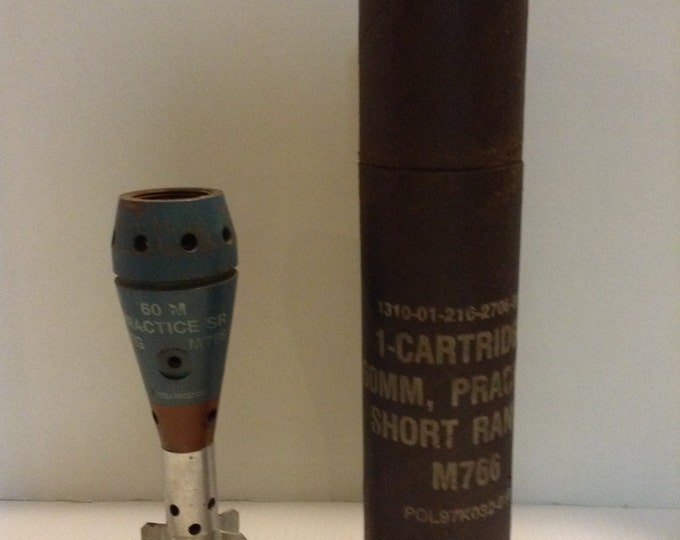 US Army 100% INERT 60mm Mortar PRACTICE Round M766 100 Percent Inert - Etsy