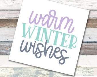 Warm Wishes Card | Etsy