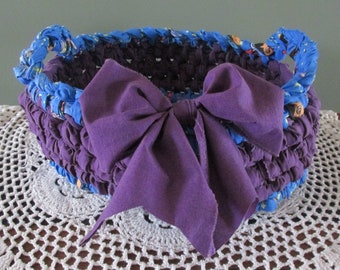Fabric Rag Basket - Etsy