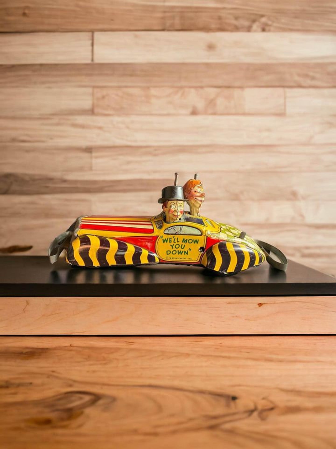 Charlie Mccarthy & Mortimer Snerd Vintage 1939 Tin Car Collectible AND ...