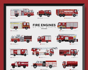 Pictures of Fire Trucks - Etsy