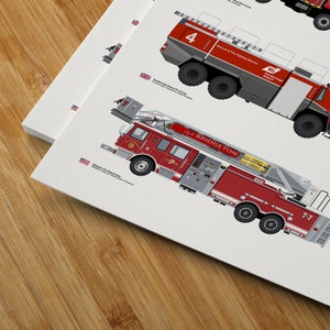 Fire Trucks of the World – A Fun & Educational Poster for All Ages! - Etsy