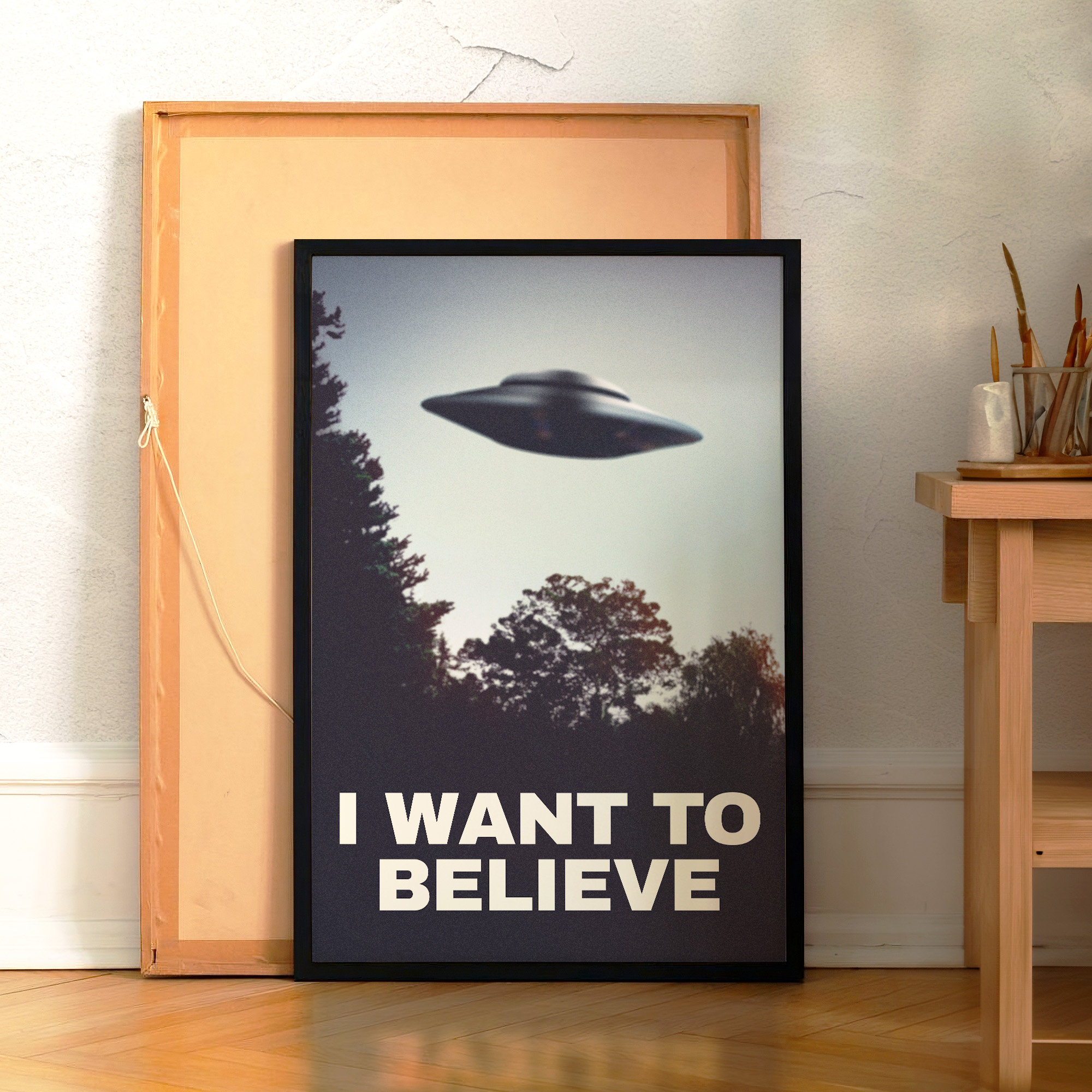 X Files I Want To Believe Poster Mulder Office