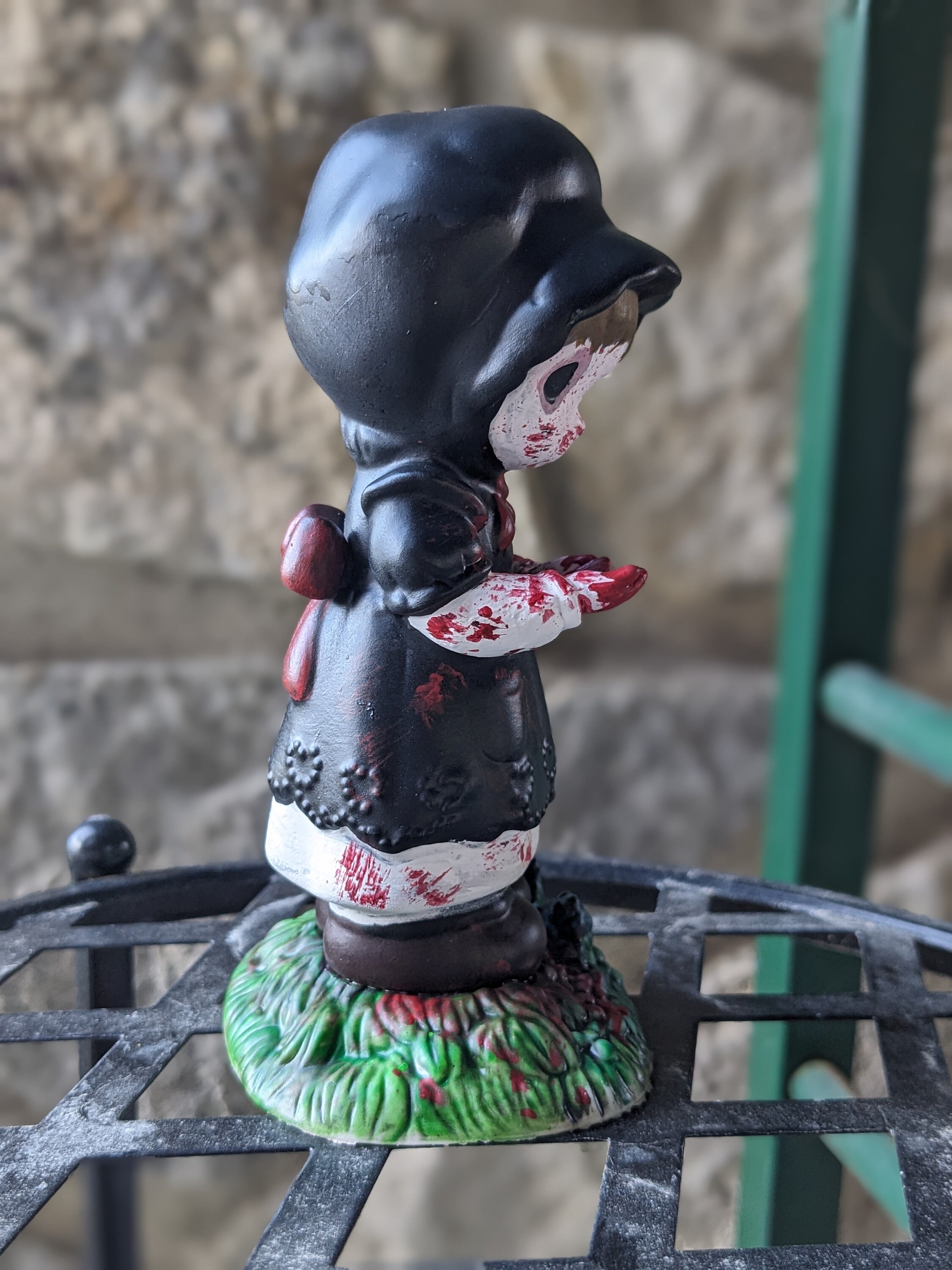 Upcycled Repainted Not so Precious Moments Figurine what Have I Done ...