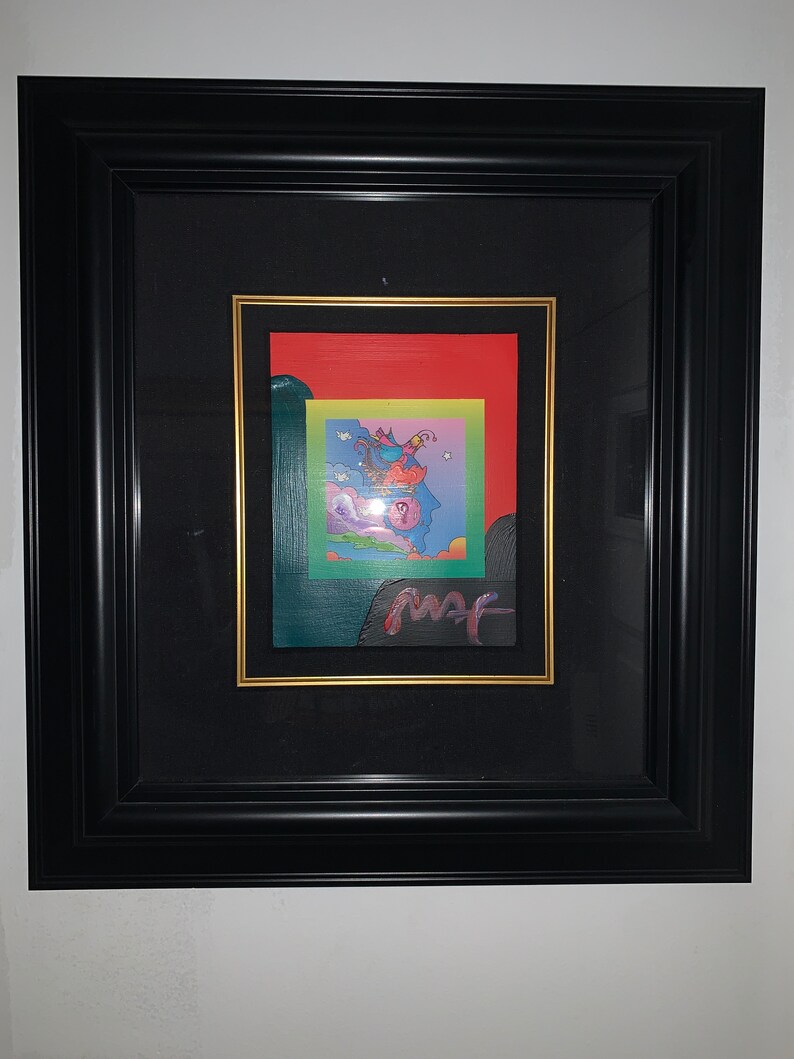 Peter Max Mixed Media Woodstock Series “profile on B” - Etsy