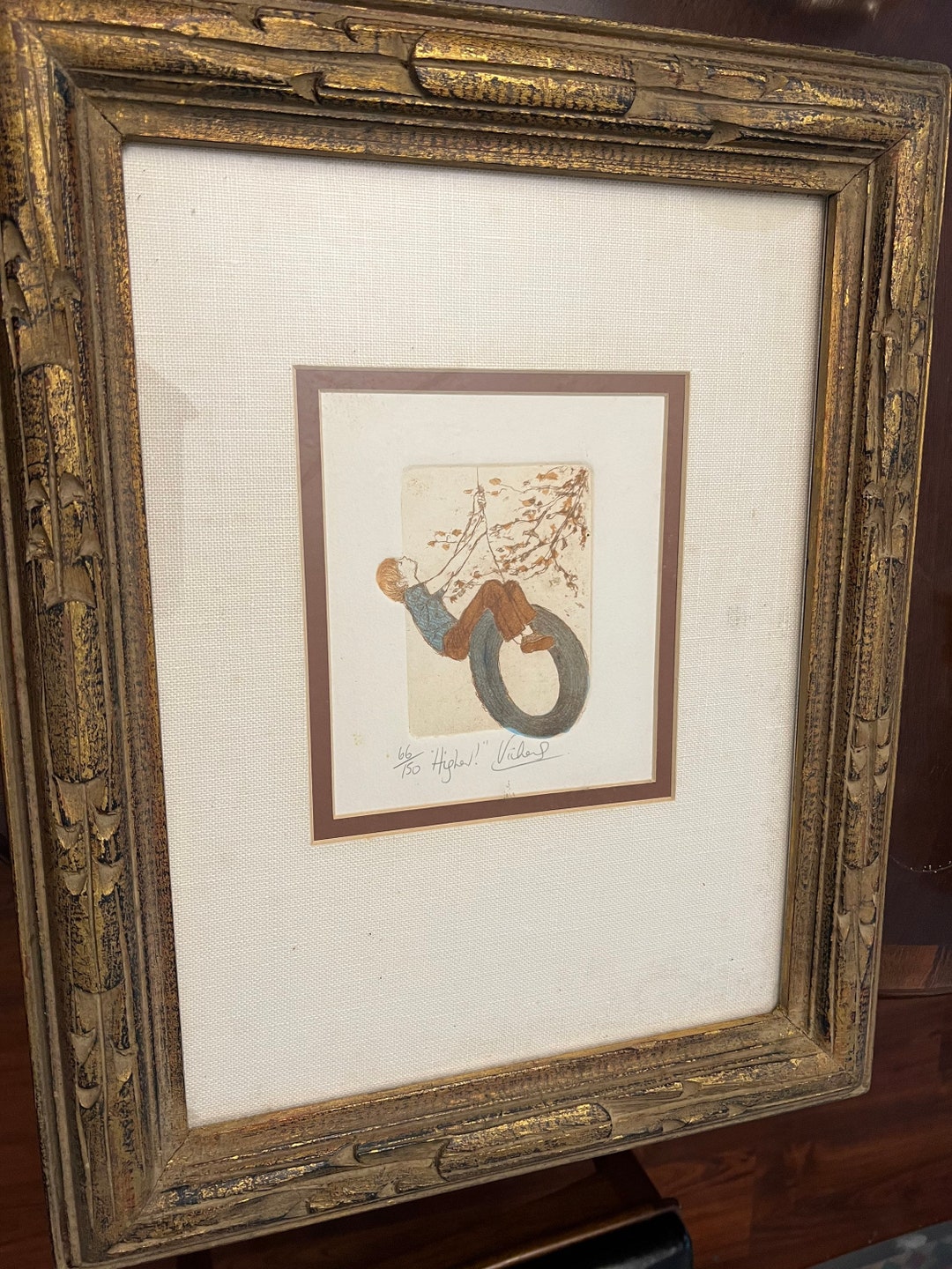 Mary Vickers (1940-) UK Signed Numbered Colored Lithograph “higher ...